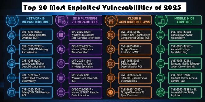 20 Top Most Exploited Vulns of 2025 - InfoSecBulletin