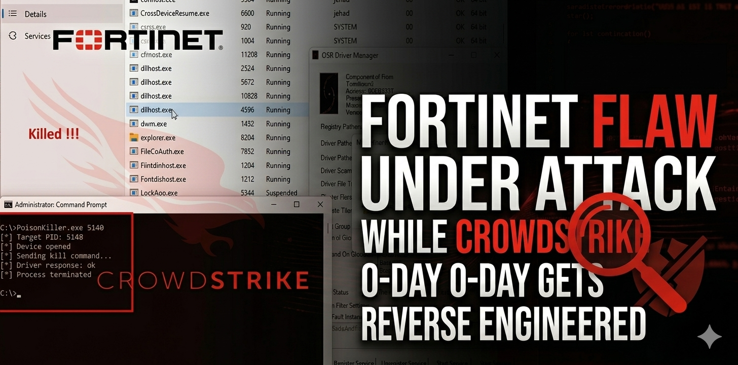 Fortinet Flaw Under Attack While CrowdStrike EDR 0-Day Gets Reverse ...