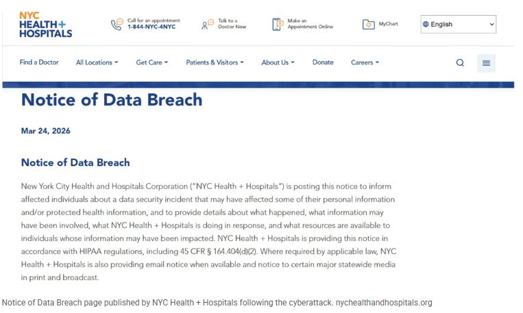 NYC hospital breach exposesd 1.8 million fingerprints, medical records ...