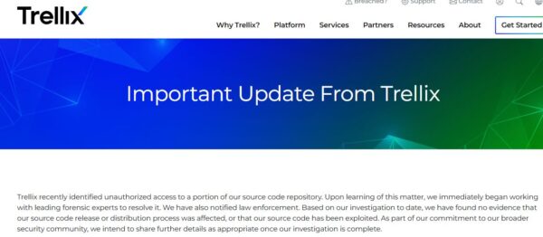 Trellix Confirm Source Code repository Breach - InfoSecBulletin